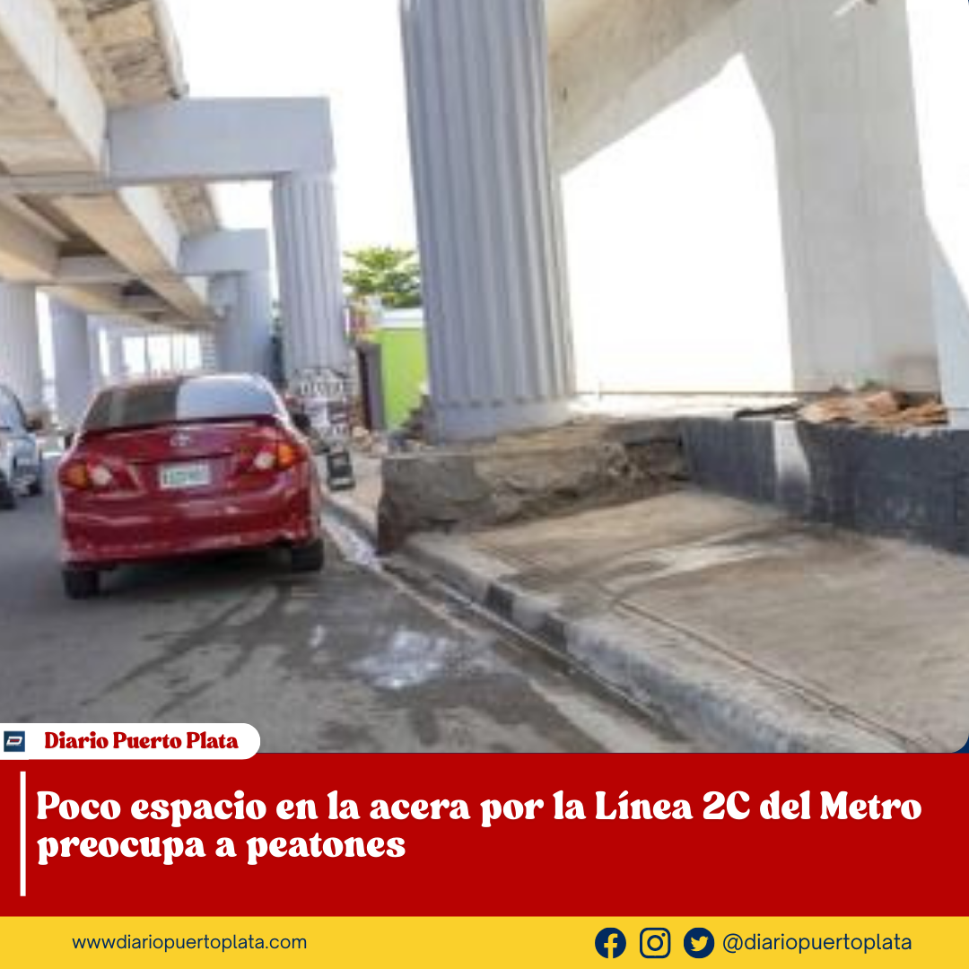 Poco espacio en la acera por la Línea 2C del Metro preocupa a peatones ...